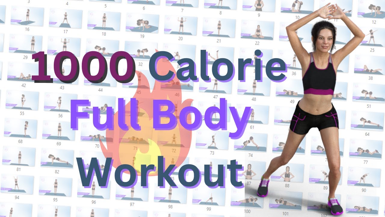 "Intense 1000 Calorie Burn Workout Challenge: Sweat it out in 60 ...