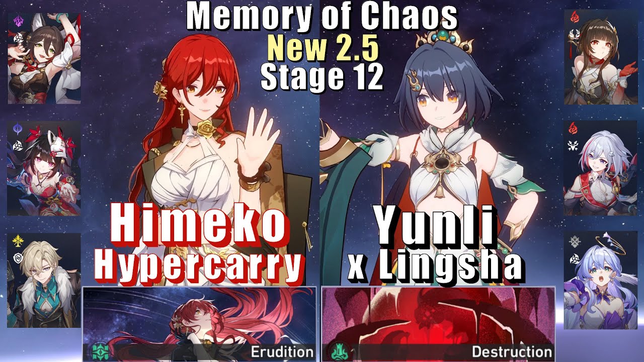 New Moc 12 E0 Himeko Hypercarry And E0 Yunli Lingsha 2 5 3 Stars