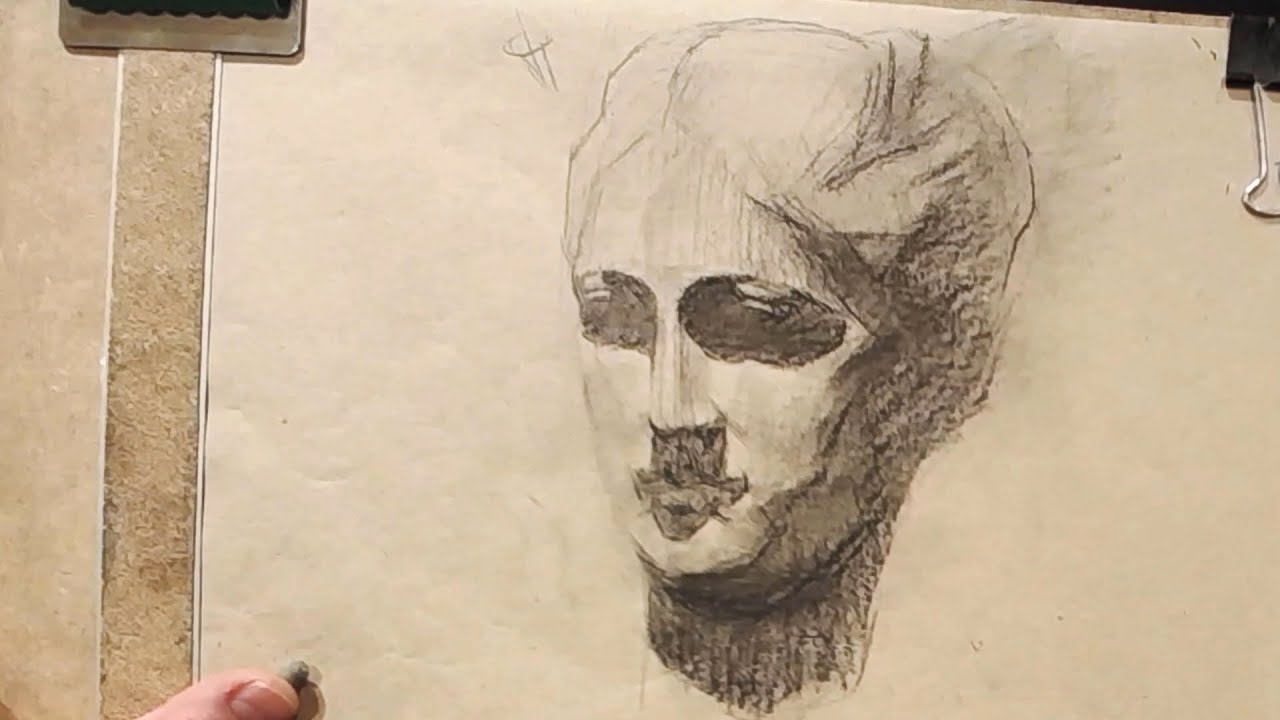 Hygeia charcoal drawing - YouTube