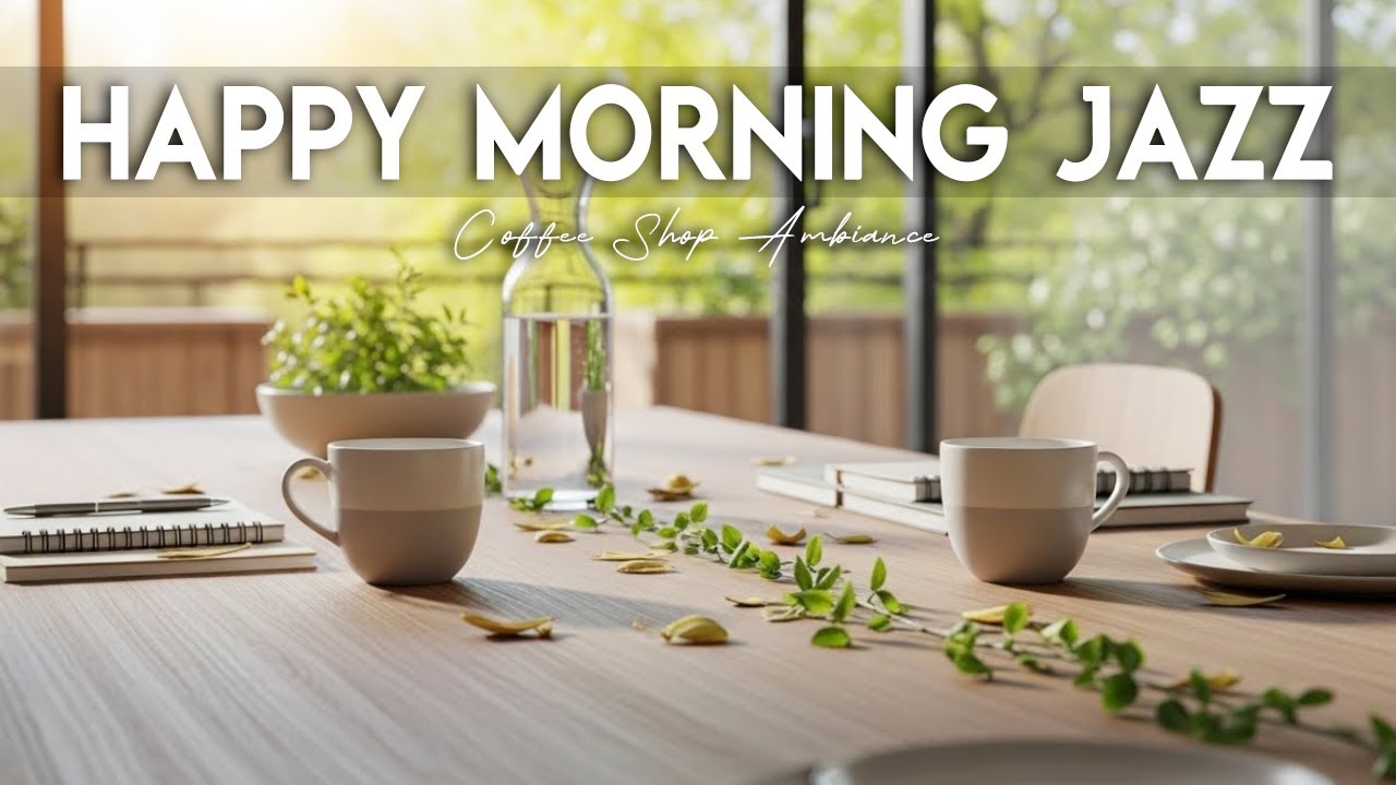 Happy Morning Jazz🎶Cozy Bossa Nova Instrumental and Relaxing Jazz Cafe ...