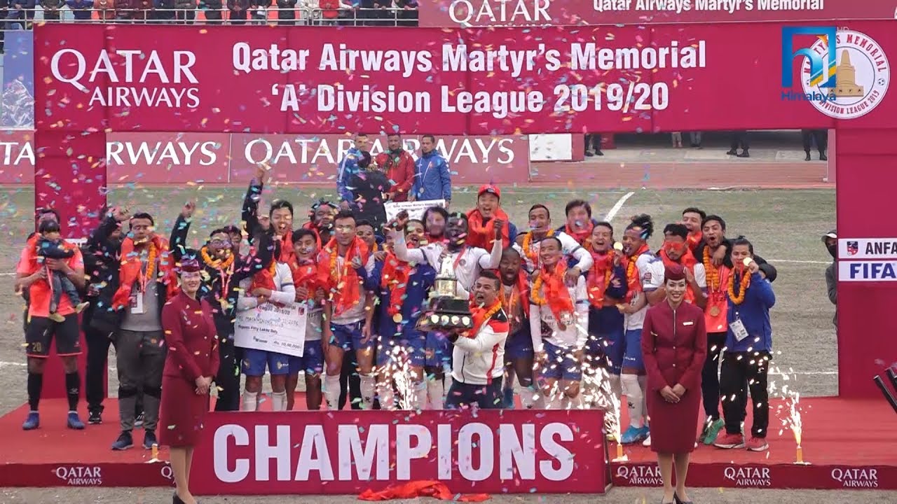 Machhindra FC Winner of A division league | Machhindra vs Army Final ...