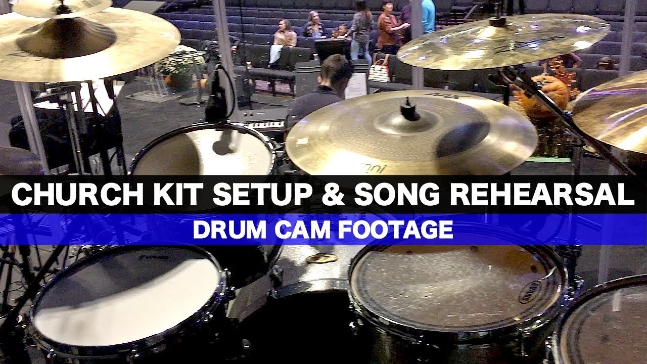 WORSHIP DRUMMING Ep3 - KIT SETUP & 'Awesome Is He' DRUM CAM Rehearsal ...