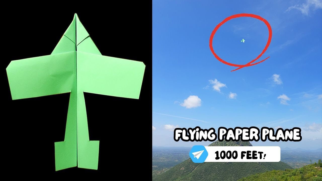 How To Fold A Paper Airplane That Flies Far - YouTube