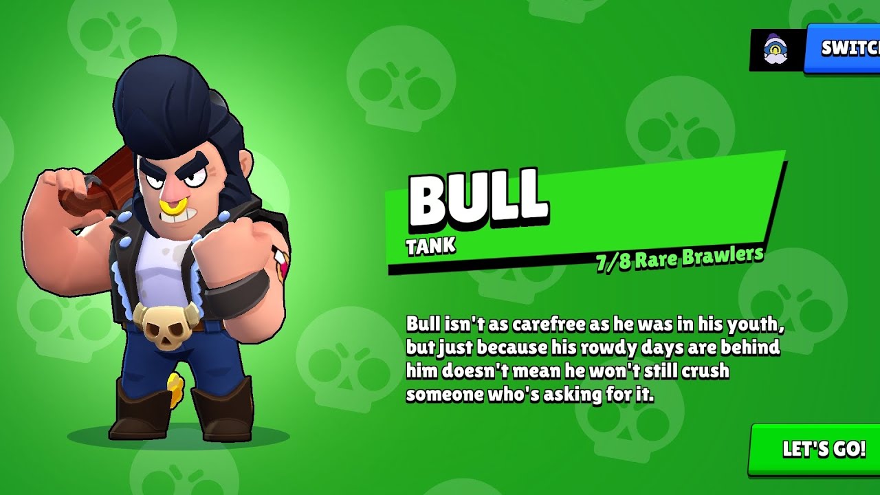 NEW BRAWLER ( BULL ) - BRAWL STAR'S MOBILE GAMEPLAY WALKTHROUGH - YouTube