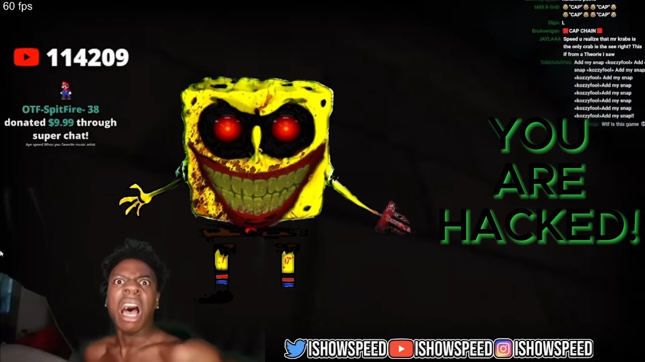 Ishowspeed playing Spongebob.exe gone wrong💀💀 - YouTube