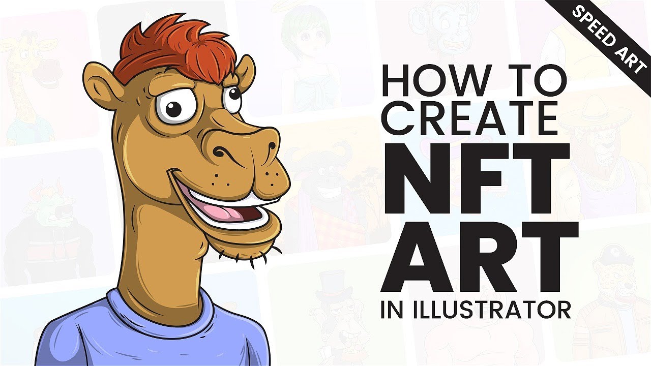 NFT Art Creation full process (Adobe illustrator) | Speed Art | NFT ...
