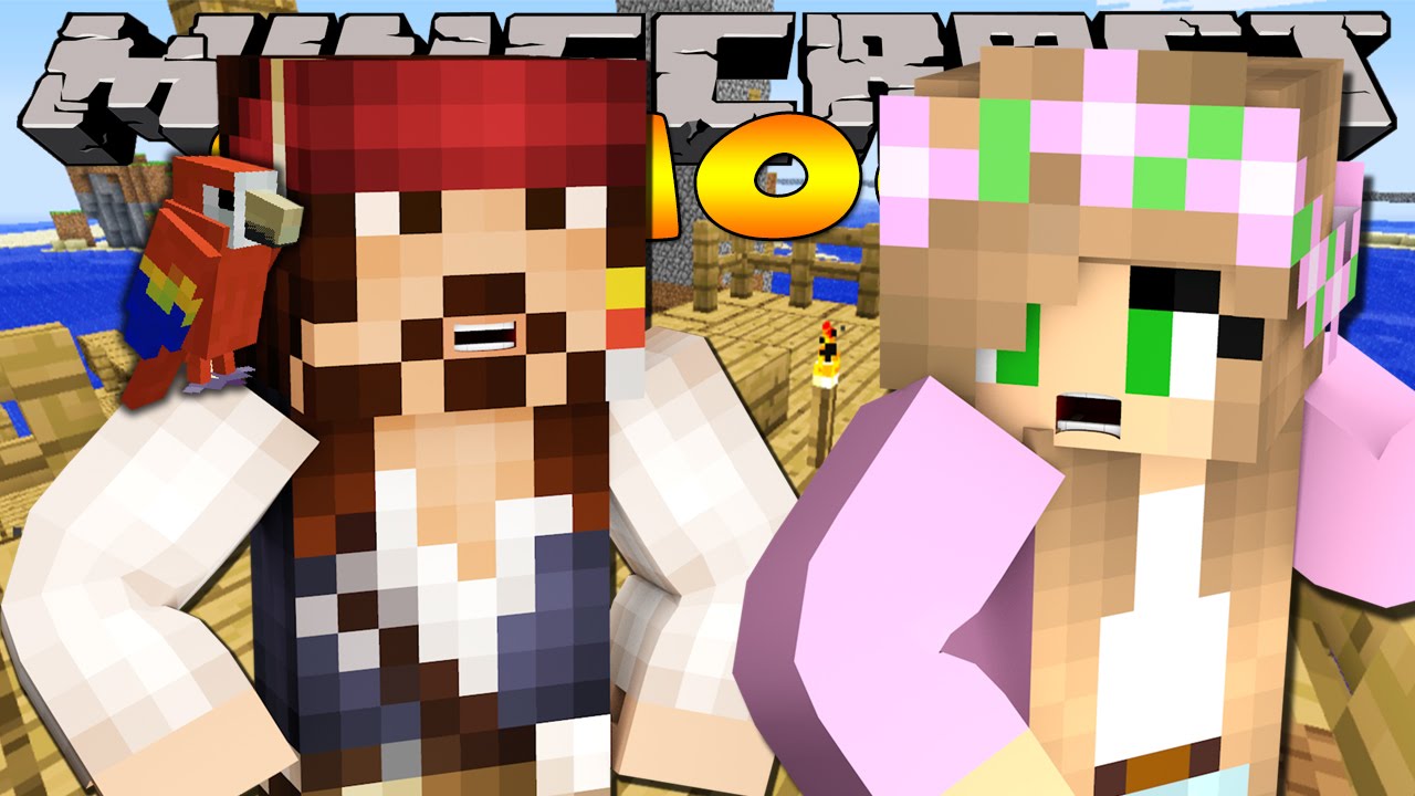 Minecraft School : LITTLE KELLY HUNTS FOR TREASURE WITH PIRATES! - YouTube