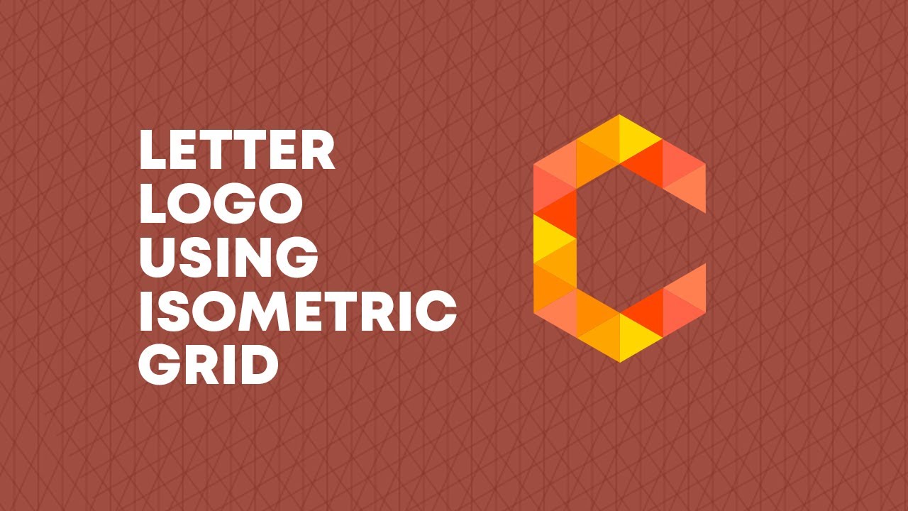How To Create Letter Logo Using Isometric Grid|Create an Isometric ...