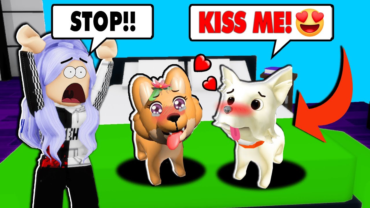 I CAUGHT MY DOG ONLINE DATING IN ROBLOX - YouTube