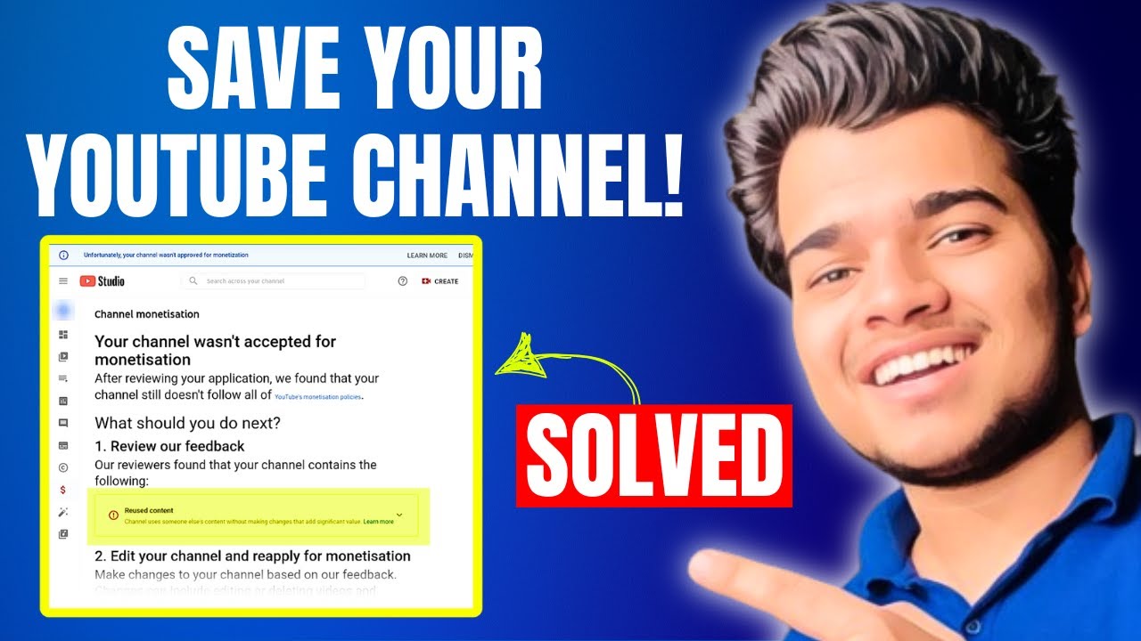 How to Appeal YouTube Monetization Rejection: Stop Reuse Video Strikes ...