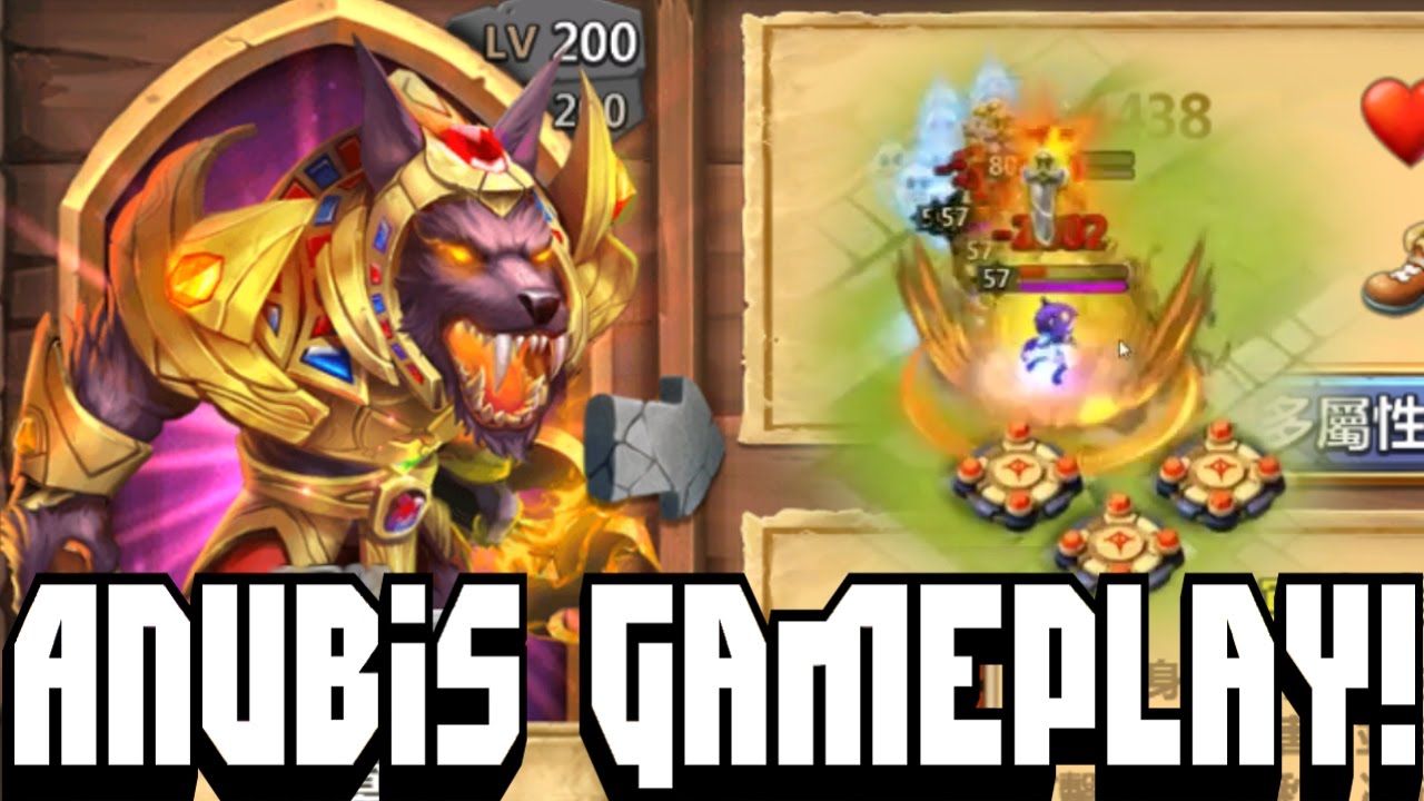 Castle Clash New Hero Anubis Gameplay! | Anubis In Action - YouTube