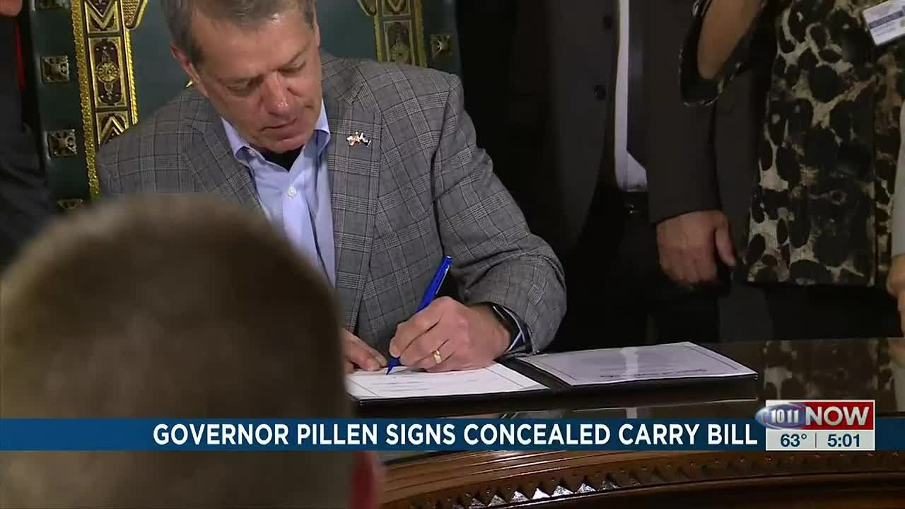 Governor Jim Pillen signs Permitless Concealed Carry Bill into law ...