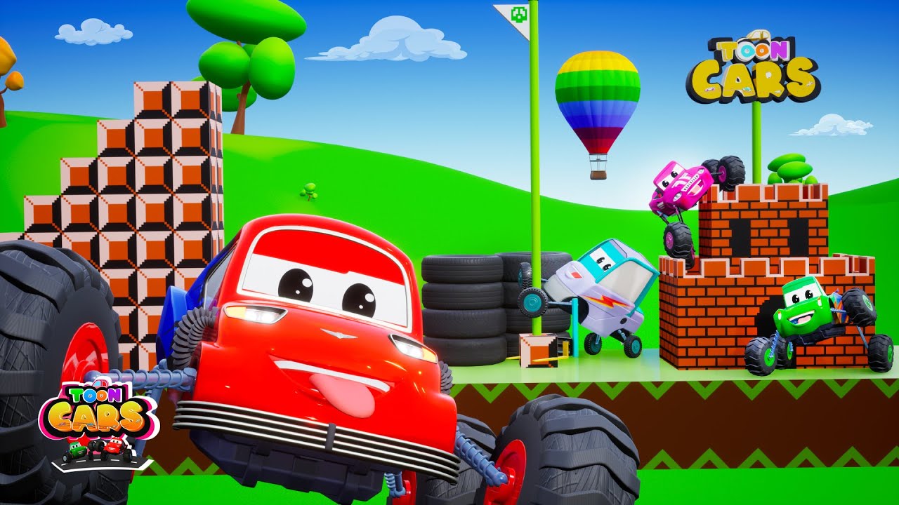 Super Monster Cars Fun Playing Super Mario Track Game | Cars Games 3D ...