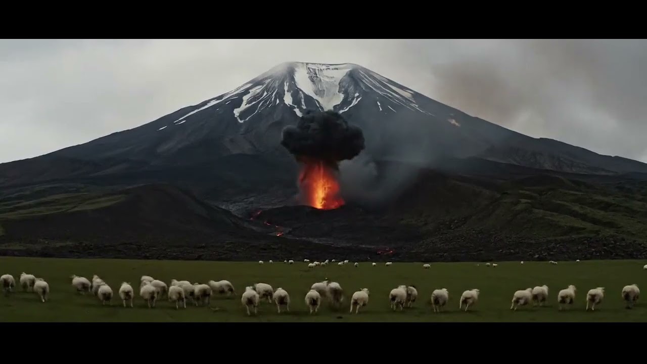 Mountain explosion and volcanic eruption - YouTube