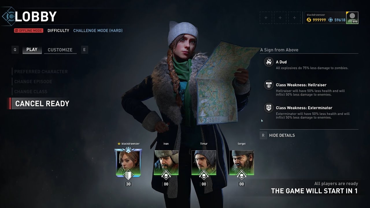 World War Z - Hard Challenge Mode With bots And Exterminator Class ...