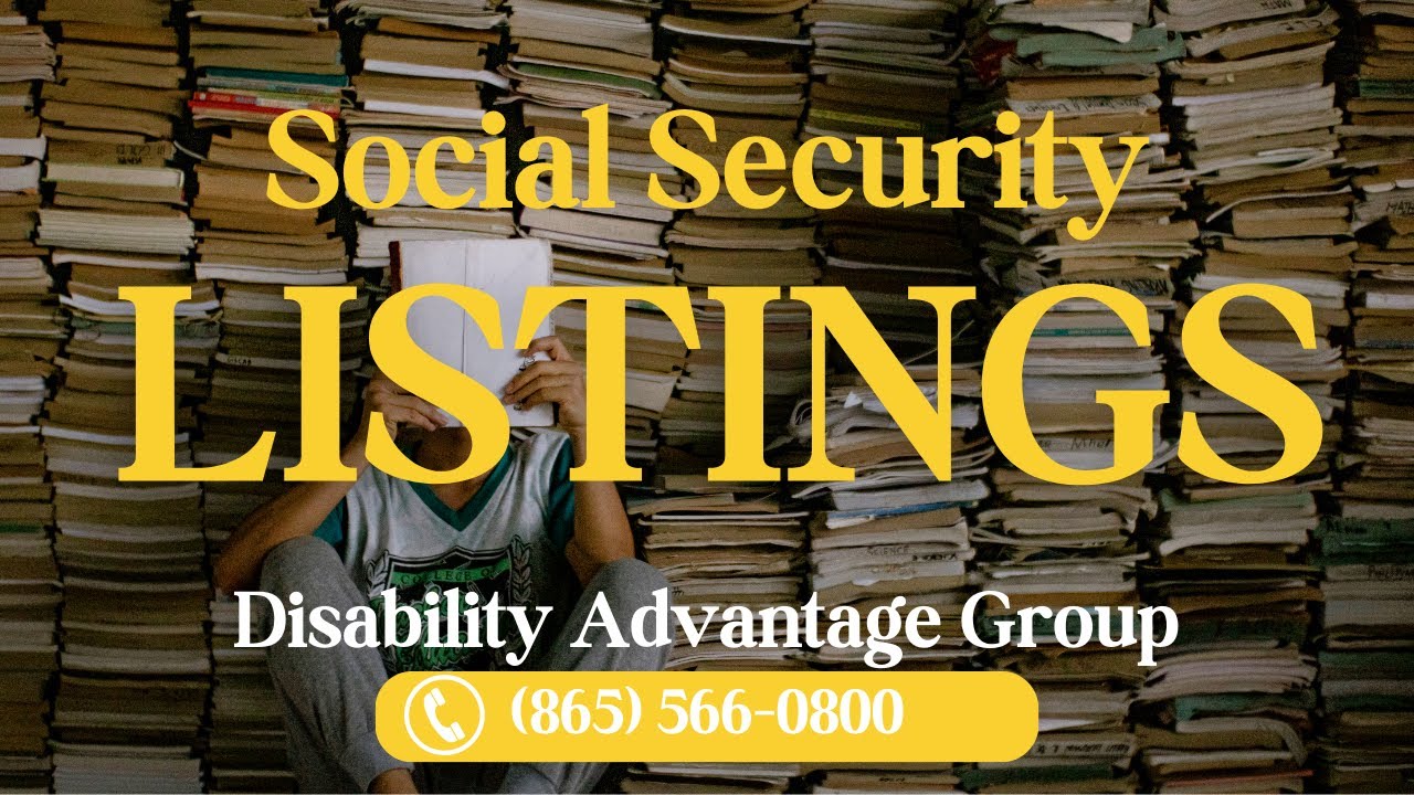 Social Security Impairment Listings - YouTube