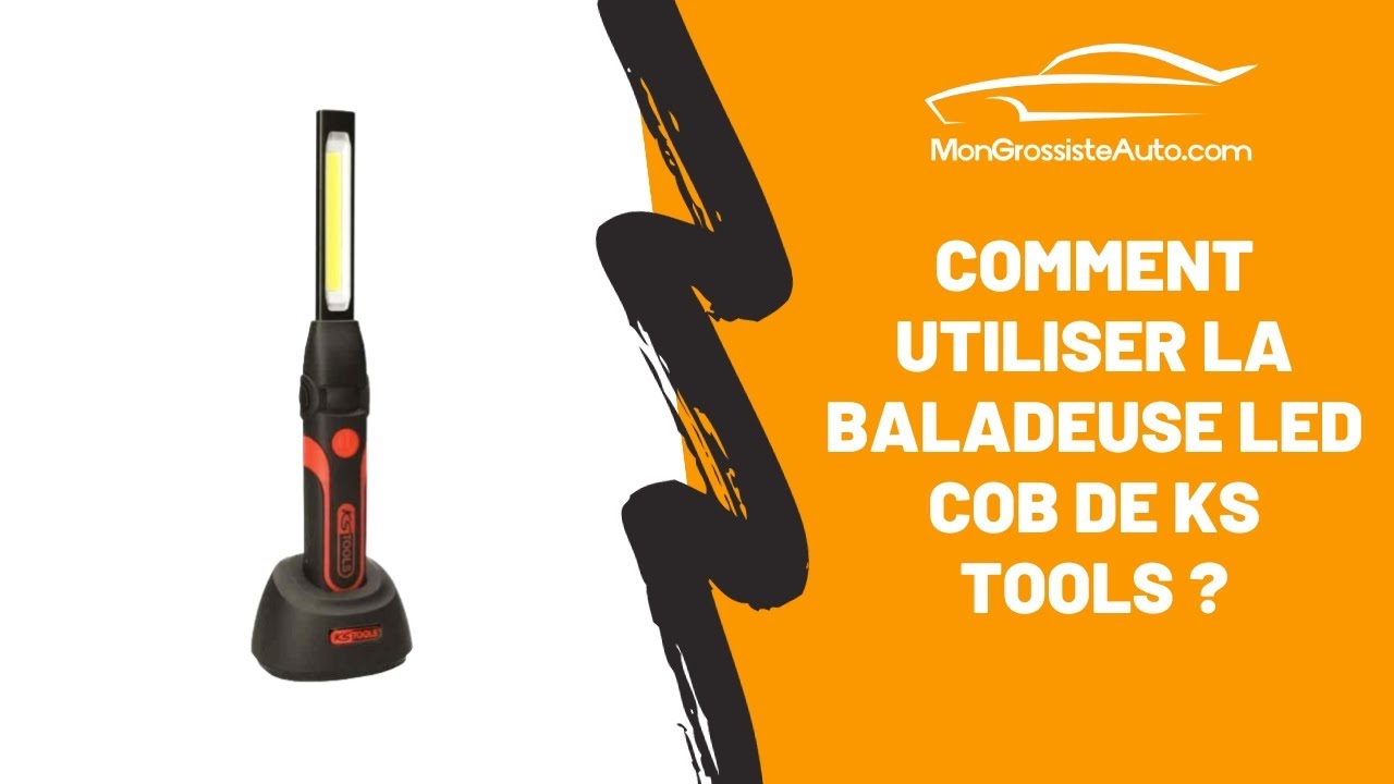 Comment utiliser la BALADEUSE LED COB DE KS TOOLS ? - YouTube