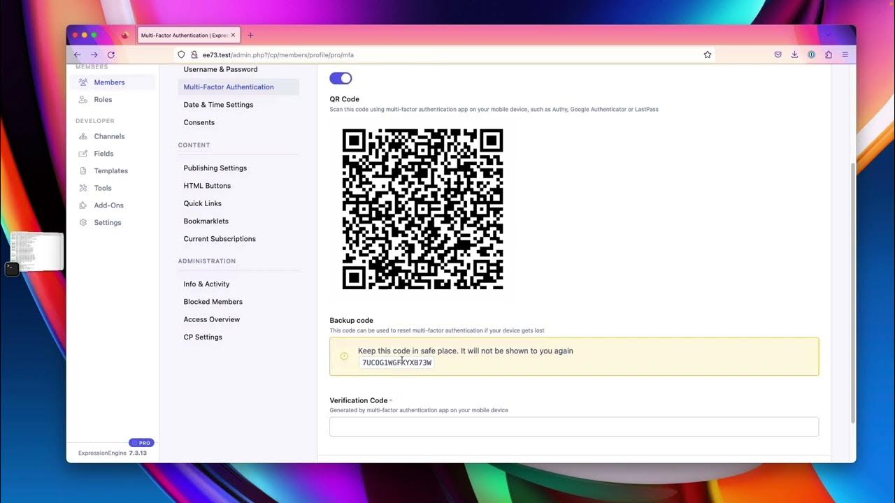 Multi-factor authentication (MFA) in ExpressionEngine - YouTube