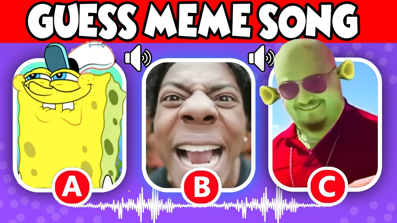 GUESS MEME SONG, VOICE | IshowSpeed, Shrek Skibidi Dop, Skibidi Toilet ...