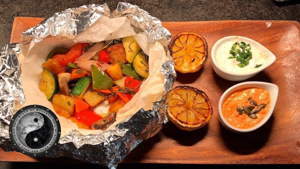 Fast & Easy Vegan Papillote - Recipe from Prague - YouTube