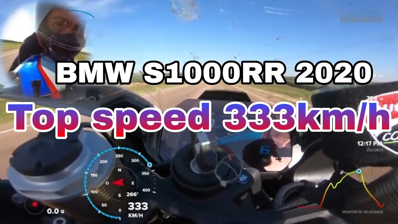 BMW S1000RR 2020 | Top speed 333km/h GPS | Video 4k - YouTube