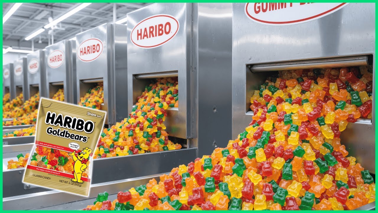 How Gummy Candies Are Made: Inside Haribo’s Factory - YouTube