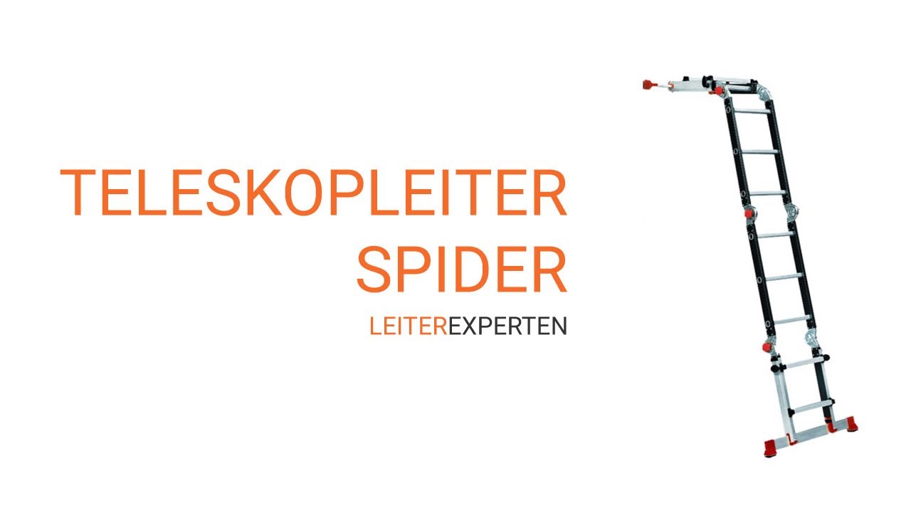Multifunktionsleiter teleskopisch mit Podest, vielseitig - YouTube
