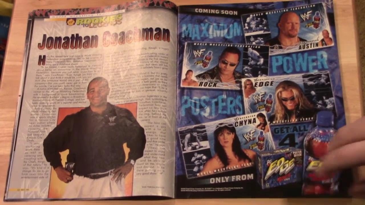WWF Magazine April 2000 / Reading Old Wrestling Magazines - YouTube