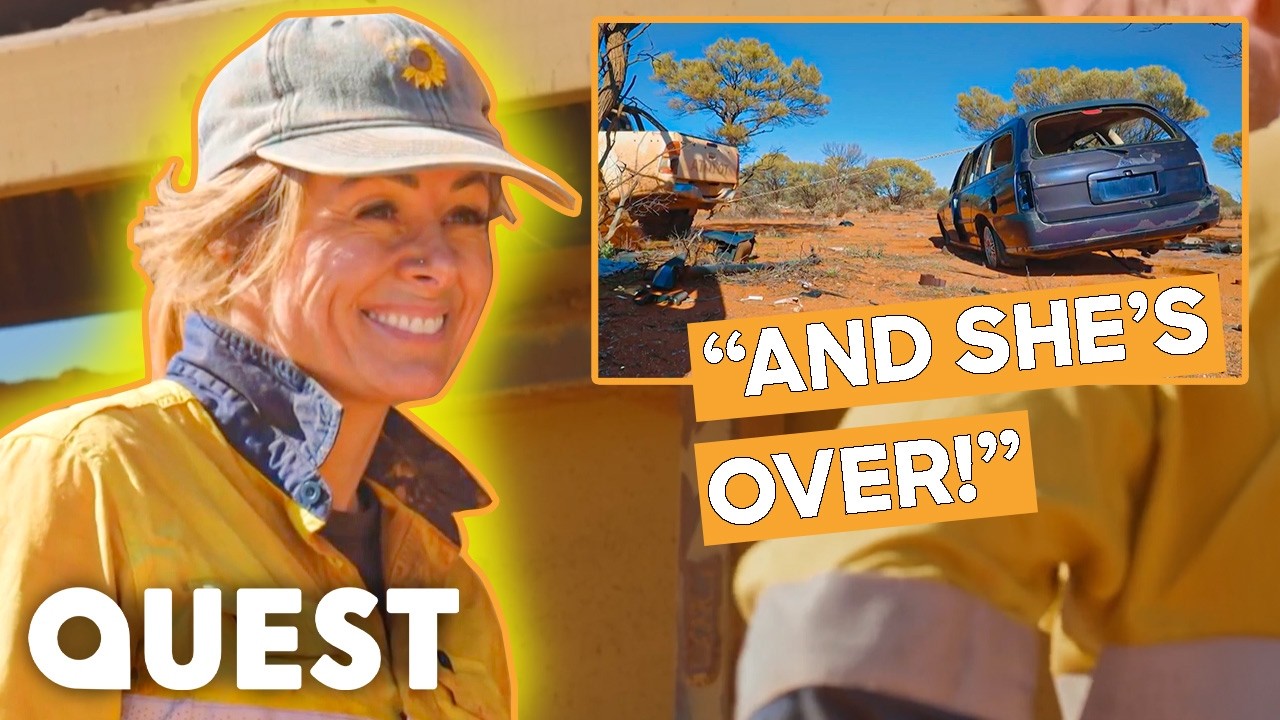 Bush Mechanic Turns Hero Sheryl FLIPS a Car to Save the Day! | Aussie ...