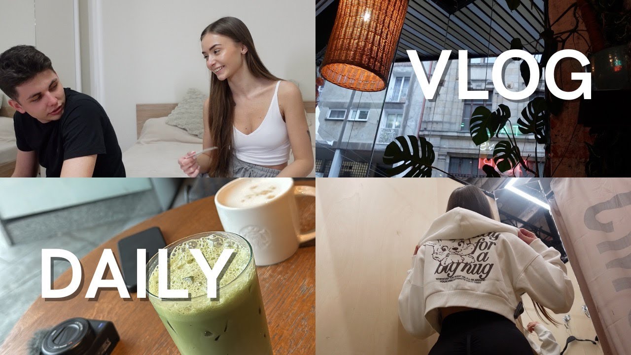 Vlog: Jedziemy razem na małe zakupy i obiad, pierwszy raz pijemy matche ...