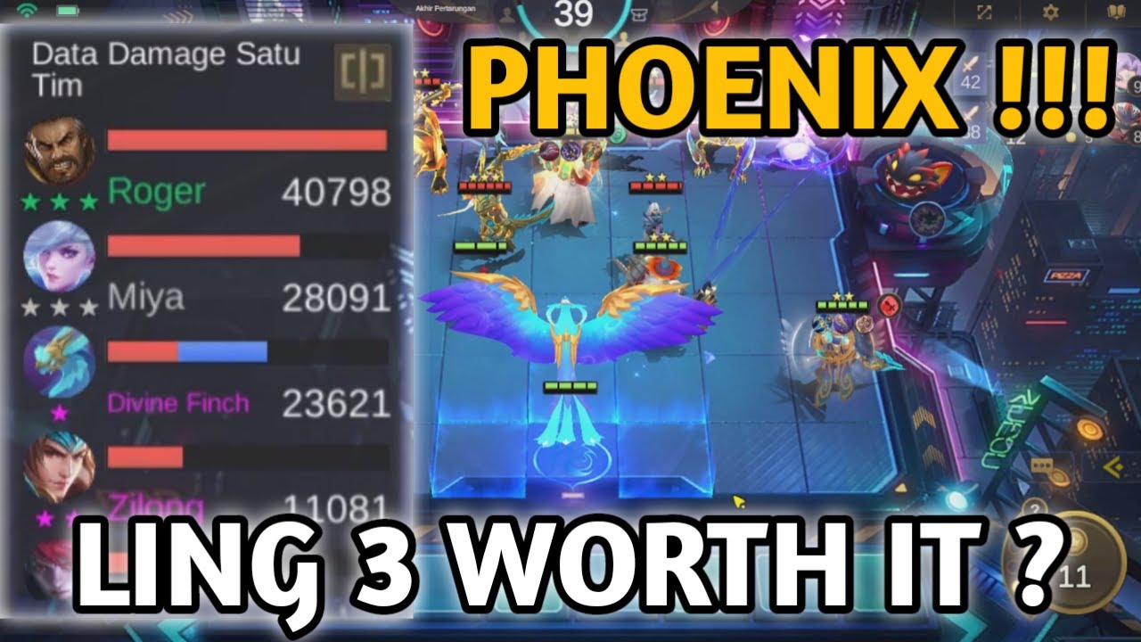 KEKUATAN BURUNG !!! LING 3 MASIH WORTH IT !!! - MAGIC CHESS 2023 - YouTube