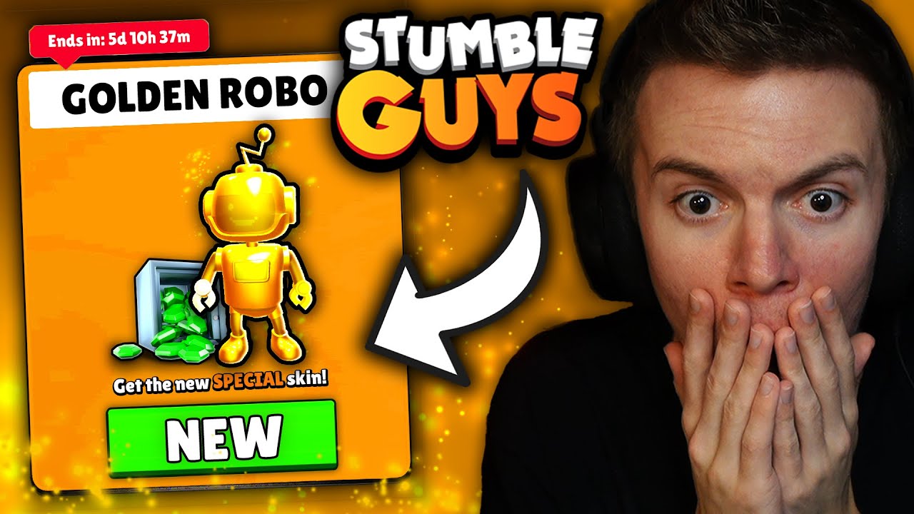 *NEW* GOLDEN ROBO SPECIAL SKIN IN STUMBLE GUYS! - YouTube