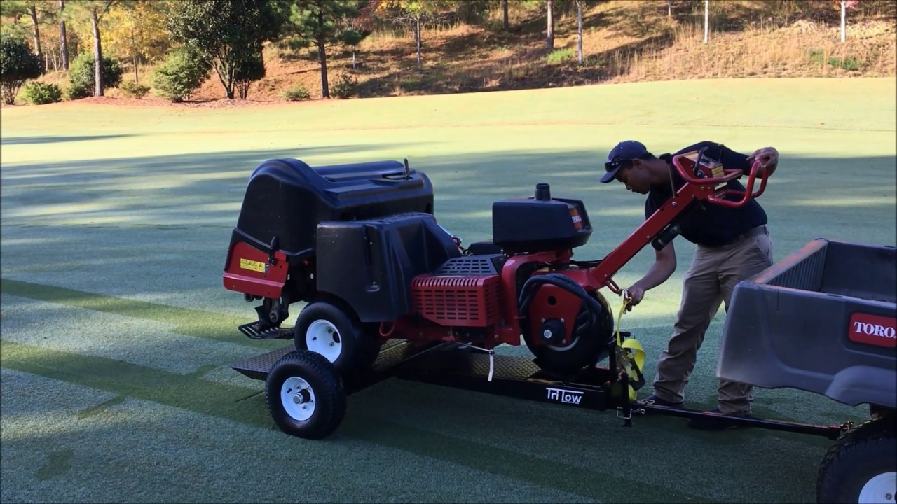 TriTow Trailer for Toro Procore 648 - YouTube