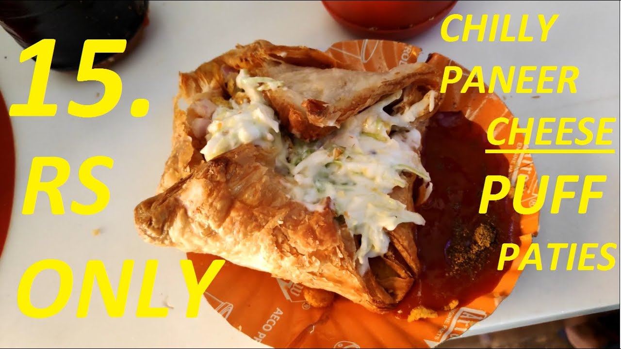 CHILLY Cheese Paneer Puff Patties ||वेज पेटीज की रेसिपि || Indian ...