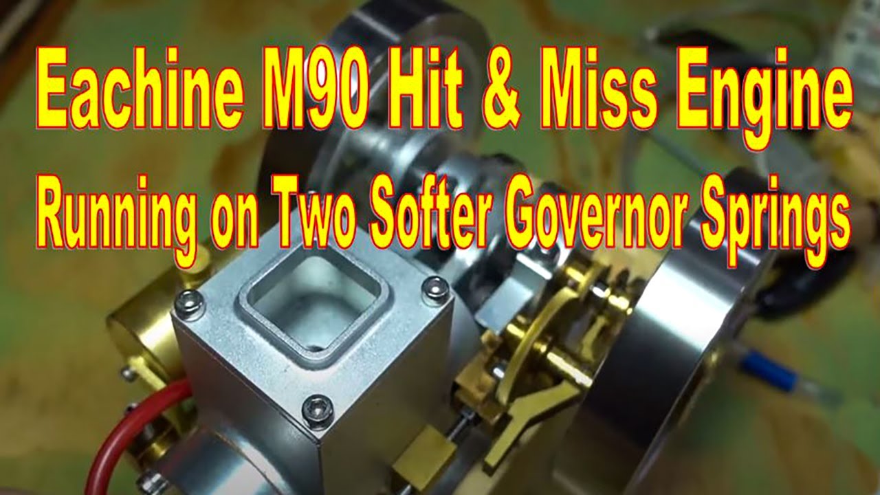 Microcosm Eachine M90 Hit & Miss Chinese Engine Running on Two Softer ...