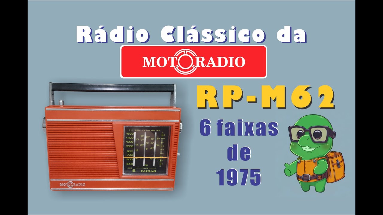 Motoradio RP-M62 - 6 faixas - de 1975 - YouTube