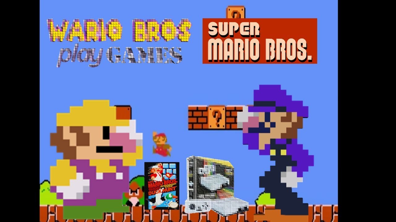 Wario Bros Play Games: Super Mario Bros (NES) #1 - YouTube