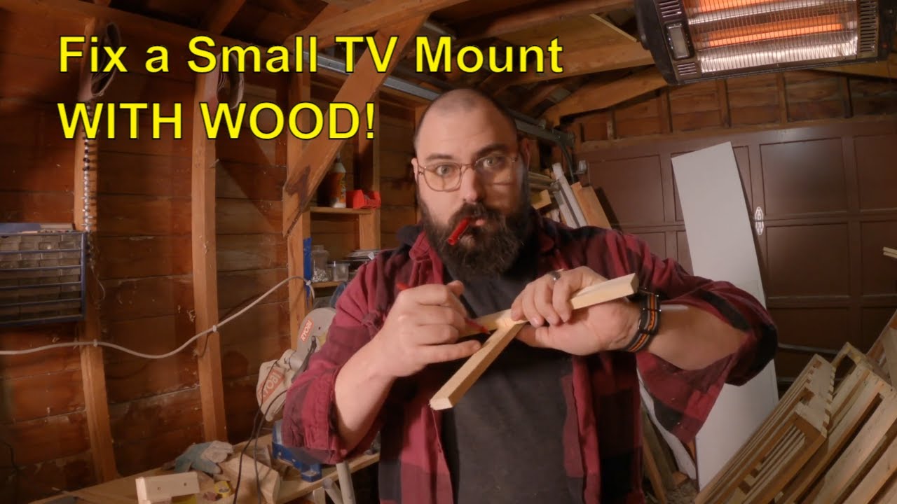 DIY TV Mount Repair: Using Wood to Fix the Problem - My ADHD LYFE - YouTube