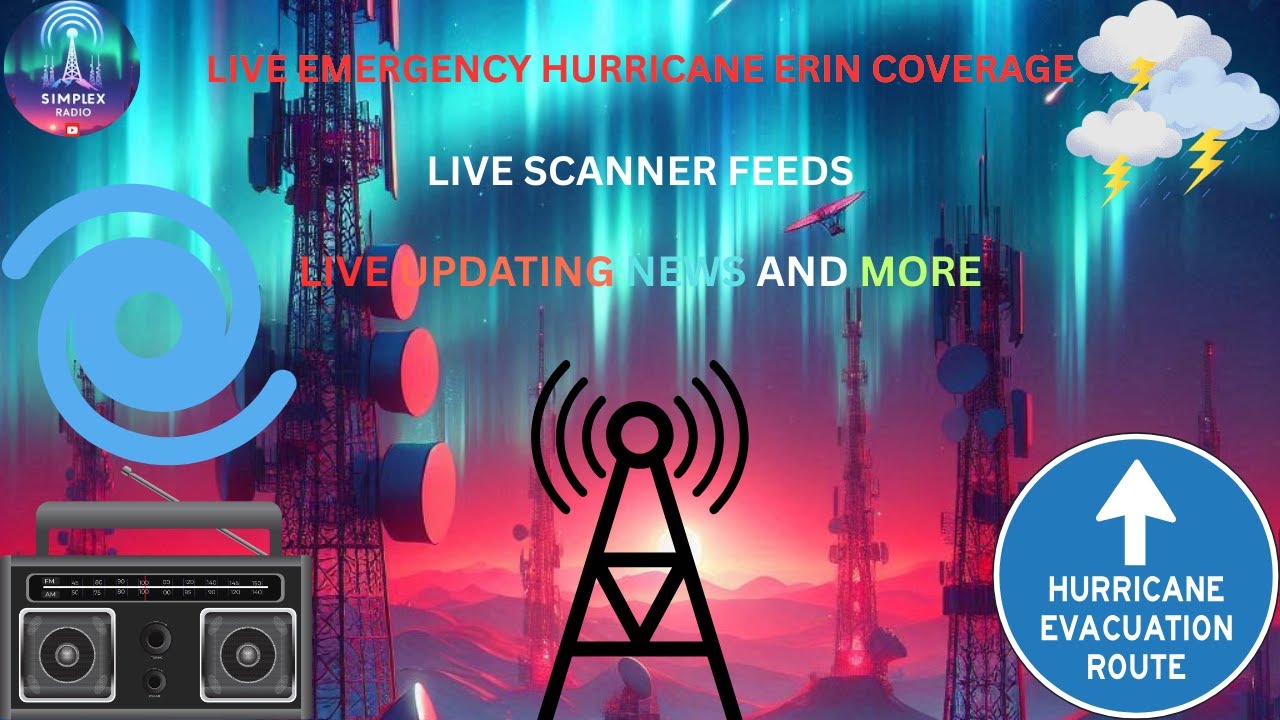 🟢LIVE EMERGENCY COVERAGE (HURRICANE ERIN) - Live Emergency Updates ...