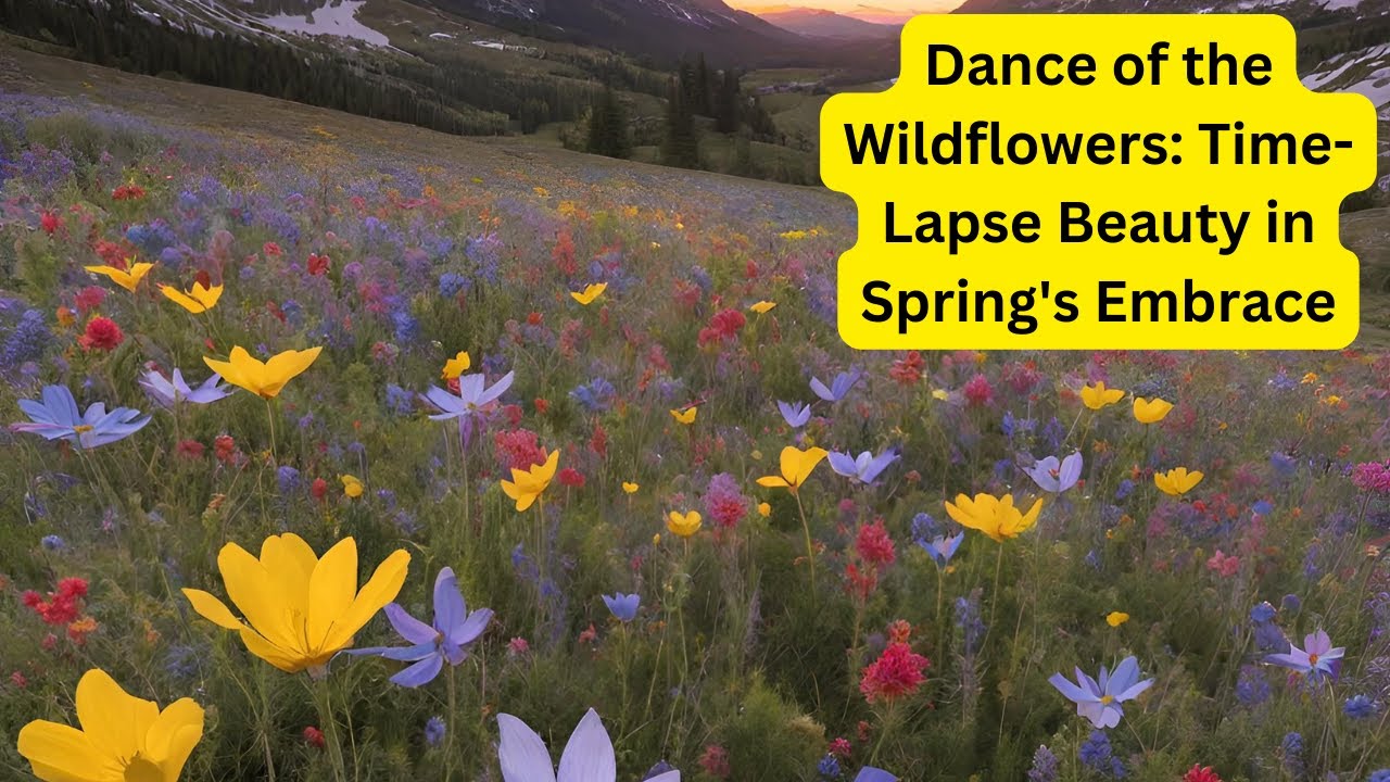 Dance of the Wildflowers: Time-Lapse Beauty in Spring's Embrace - YouTube