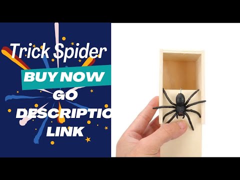 Trick Spider Funny Scare Box Wooden Hidden Box Quality Prank Box Fun ...