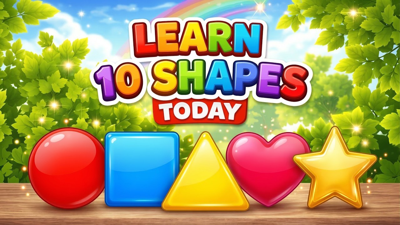 Learn 10 Different Shapes Today | Shape Names for Kids | Fun Preschool ...