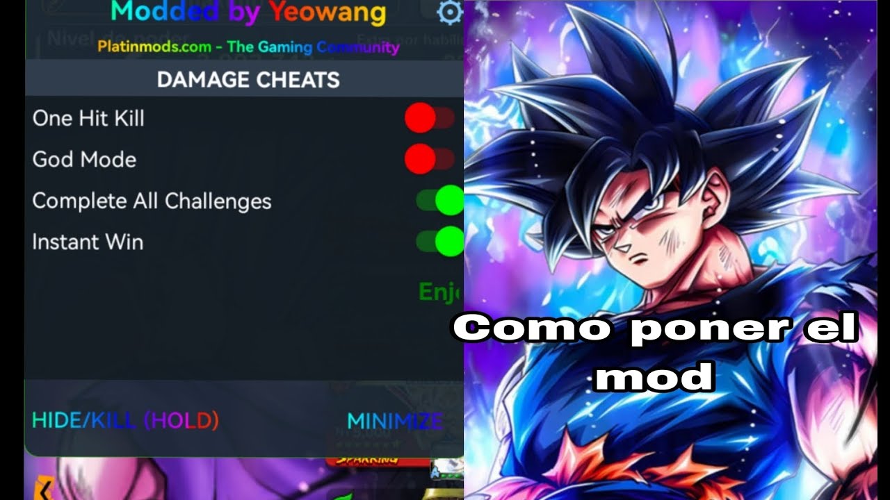 |COMO PONER MOD MENU DE DRAGON BALL LEGENDS TUTORIAL FÁCIL Y RÁPIDO CON ...