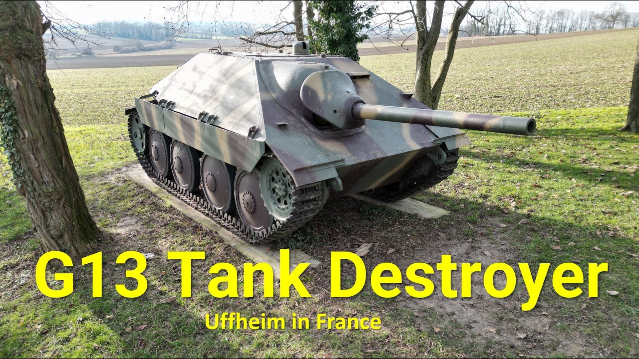 Tank Destroyer G13 (Jadgpanzer 38(t) - "Hetzer") at the Maginot Line in ...