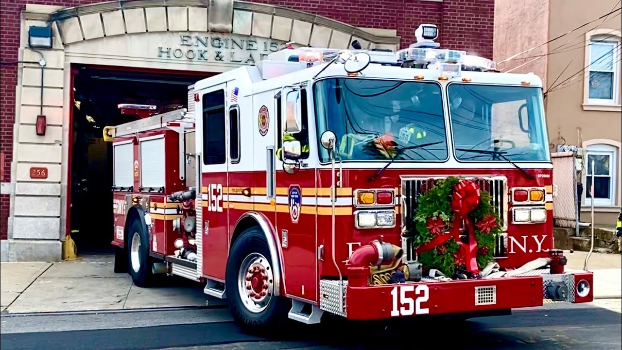 ⭐️ FIRST VIDEO ⭐️ BRAND NEW FDNY Engine 152 Responding 2nd Due - YouTube