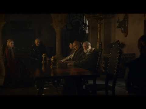 Game of Thrones S03E03 -- Chair scraping scene