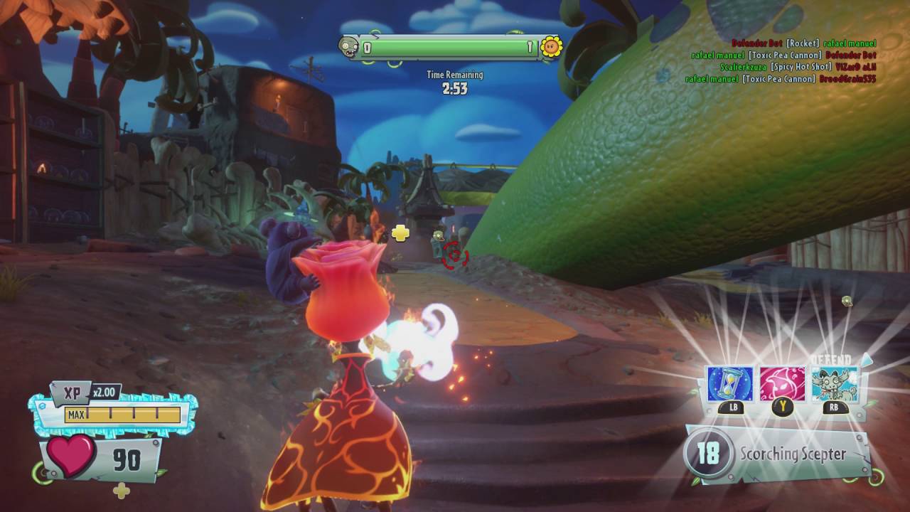 Fire Rose - Plants vs Zombies Garden Warfare 2 "53 Vanquishes" - YouTube