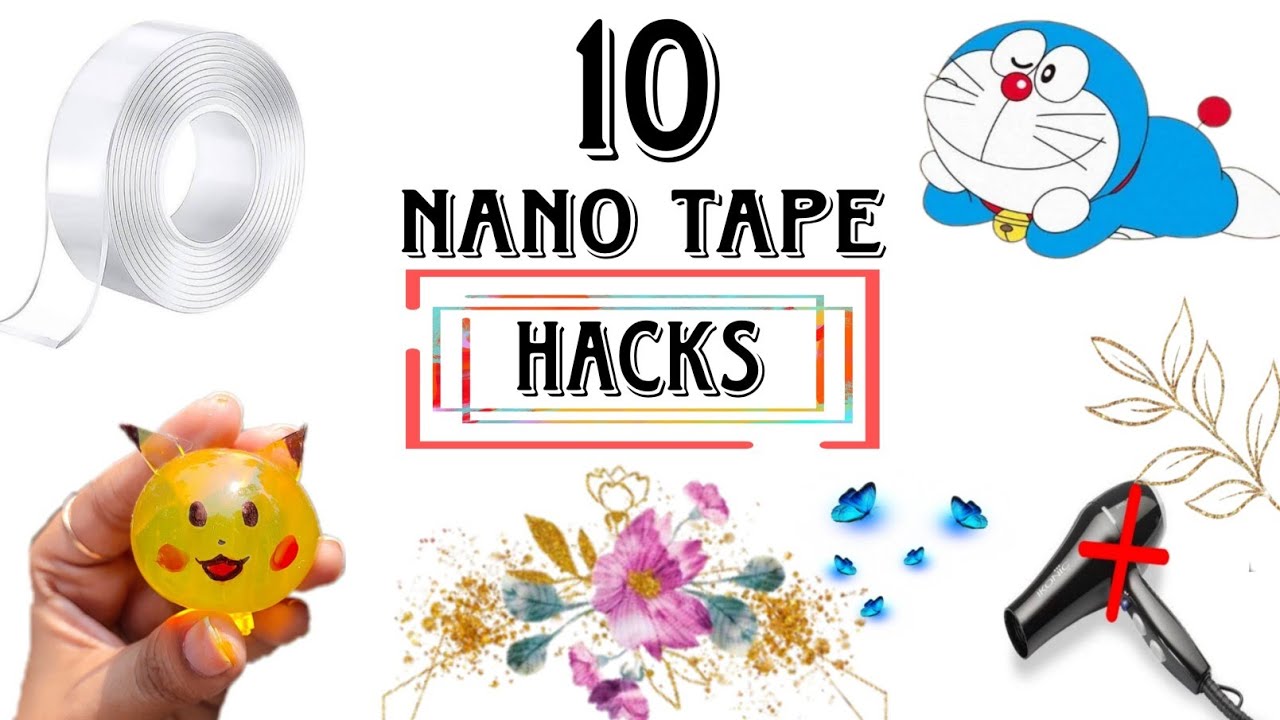 10 Amazing Nano Tape Balloon Hack Idea #diy - YouTube
