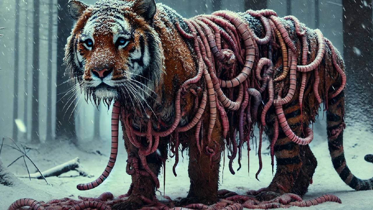 Worm-Infested Tiger Rescued Successfully - YouTube