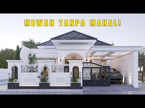 BIKIN NGILER! Desain Rumah Modern Klasik 1 Lantai 3 Kamar Tidur– Murah Tapi Kelas Sultan!